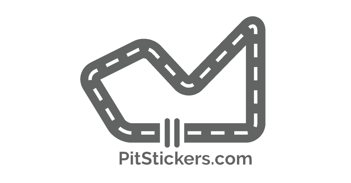 Durable vinyl race track stickers & race car number decals – PitStickers