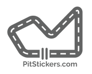 Durable vinyl race track stickers & race car number decals – PitStickers