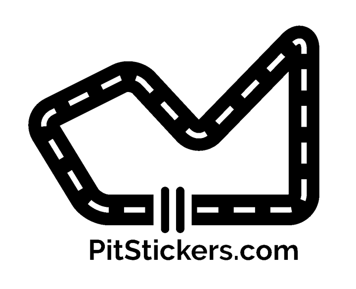 Durable vinyl race track stickers & race car number decals – PitStickers